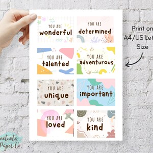 Printable Positive Affirmation Cards for Kids - Etsy