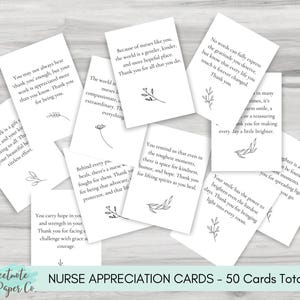 Nurses Appreciation Cards | Printable Thank You Cards for Nurses ...