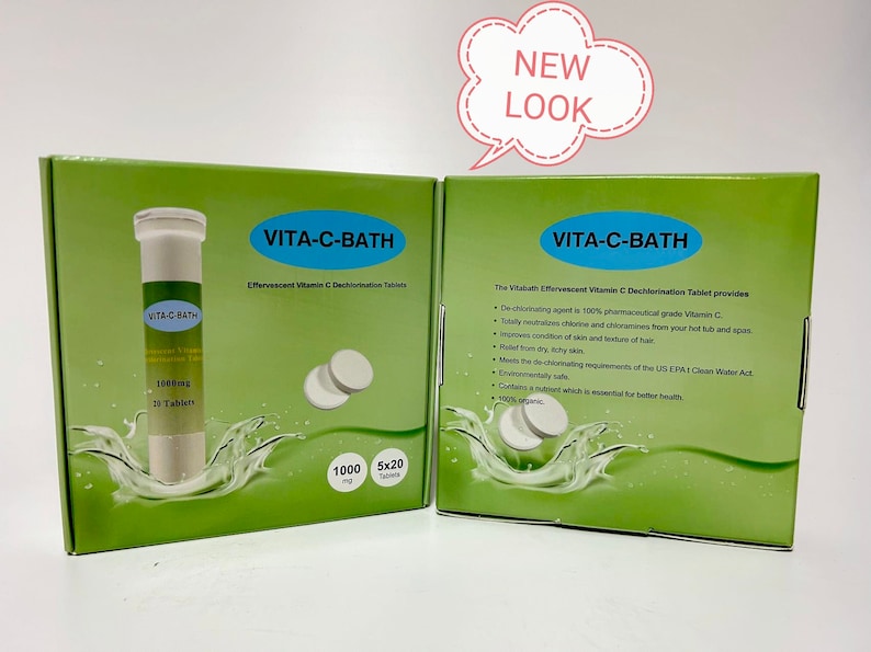 Vitabath Vitamin C Dechlorination Tablets: Luxury Bath, Hot Tub, Spas ...
