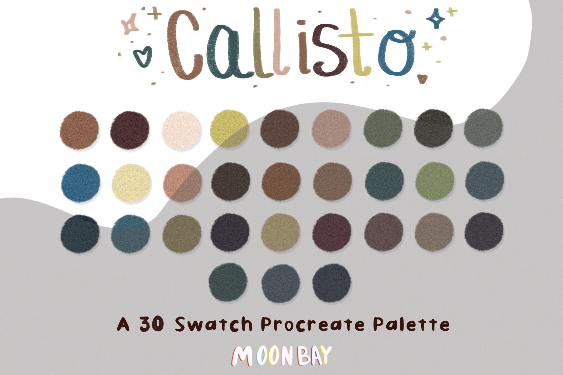 Callisto Color Palette Procreate Color Swatches Instant | Etsy