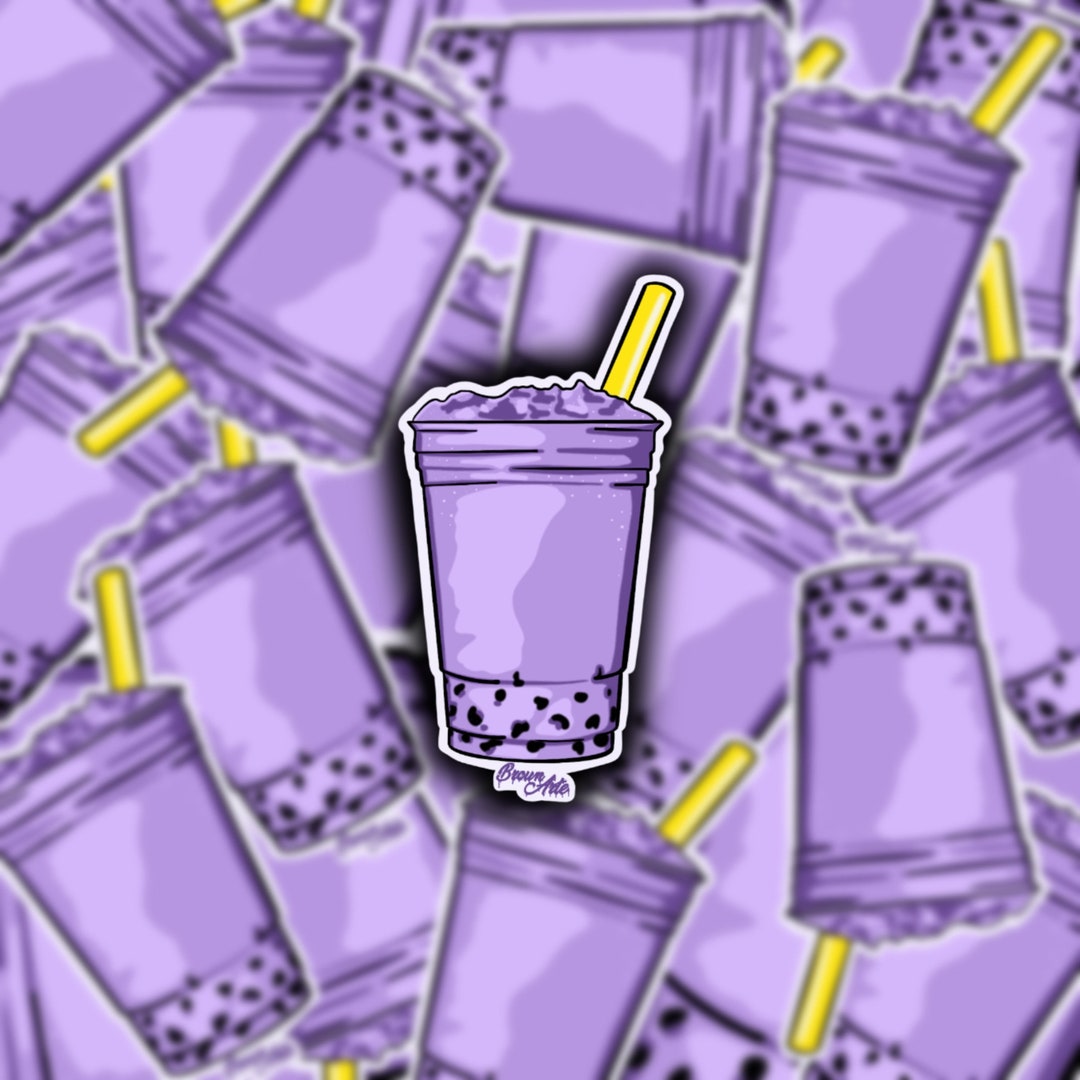 Taro Boba Sticker - Etsy