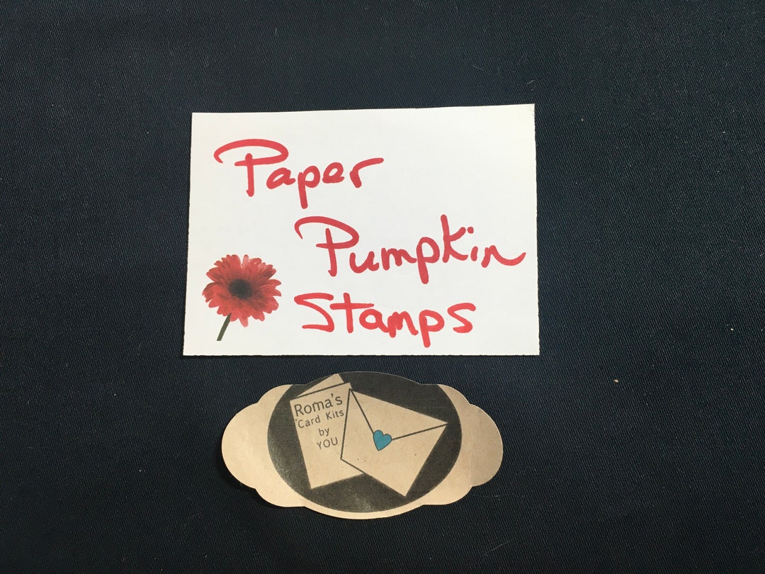 Paper Pumpkin Stamps From Kits,acrylic Blocks, Glittered Greetings ...