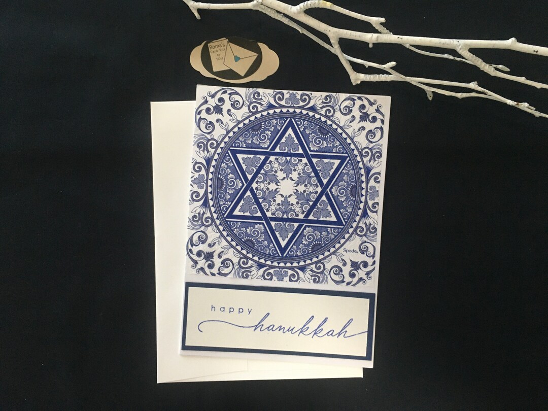Spode Star of David Hanukkah Cards DIY Kit - Etsy