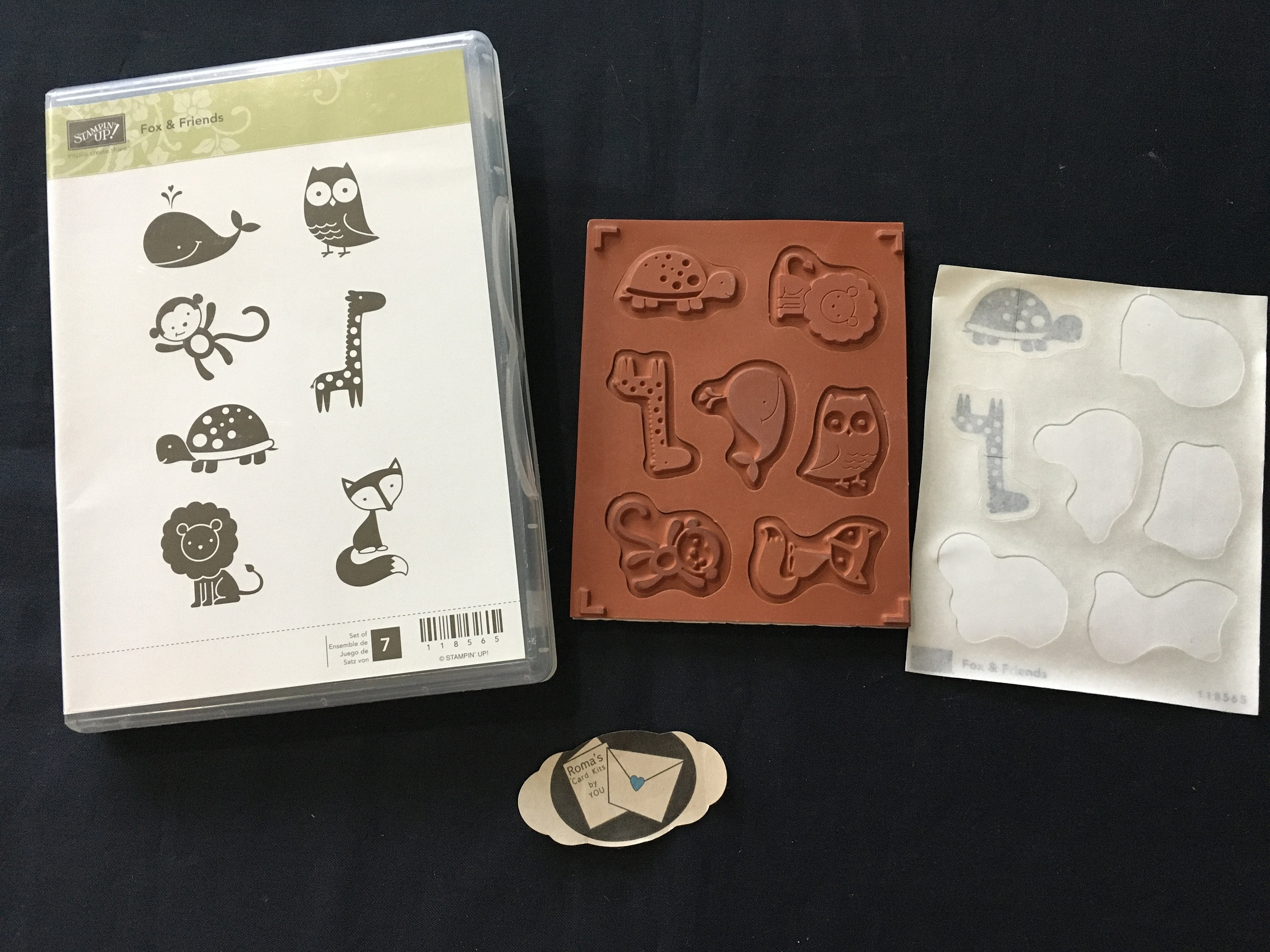 Used Stampin up Stamps,a Round Array,fox&friends,collagecurio,chiao ...