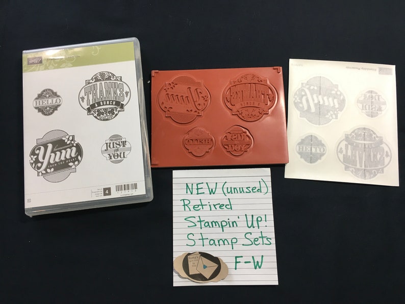 NEW Stampin’up Stamps,friendship Preserve,perfectly Preserved,sweets ...