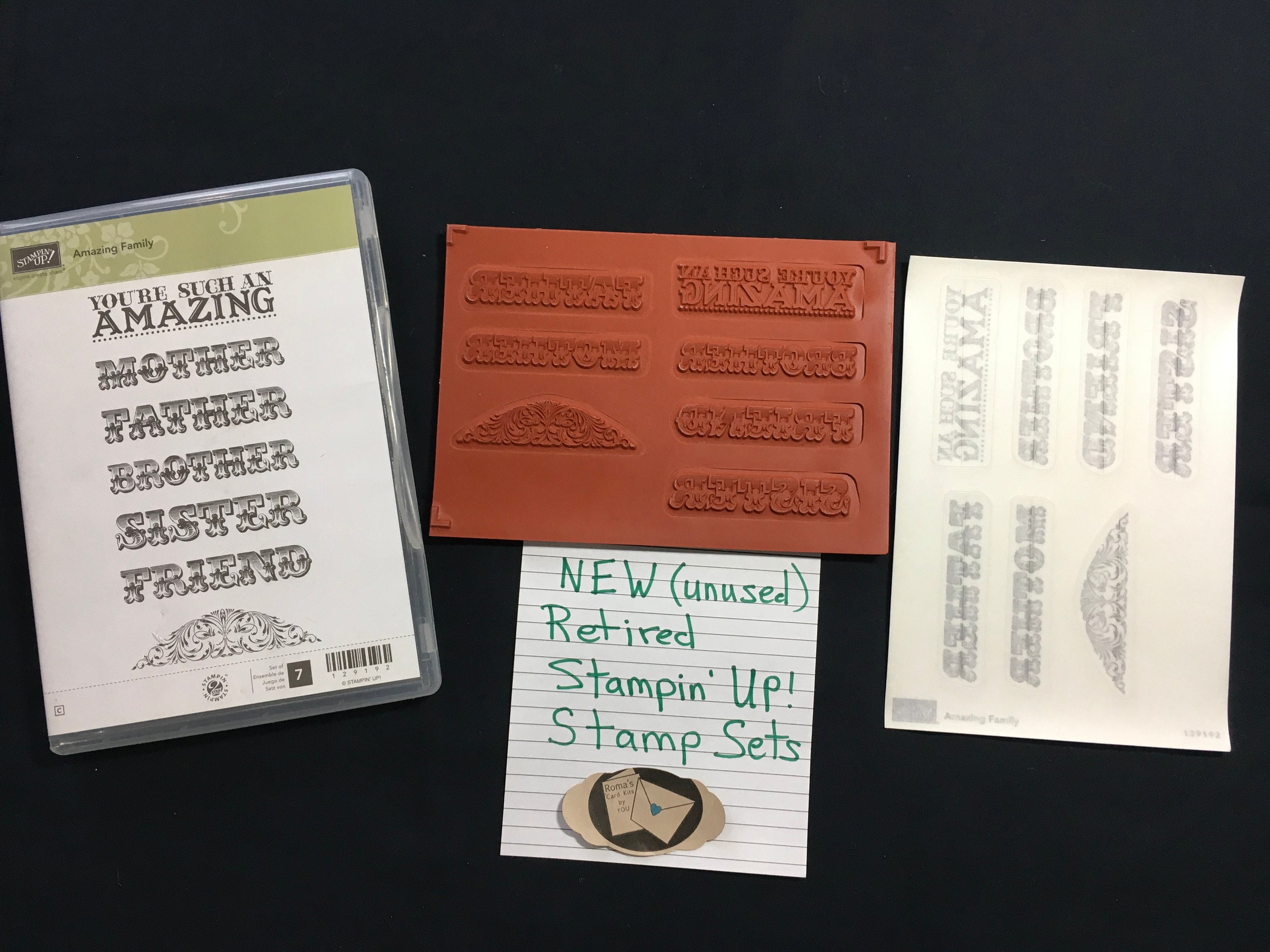 NEW Stampin’up! Stamps Amazing Phrases, Seasonal Sayings,best Dayever ...