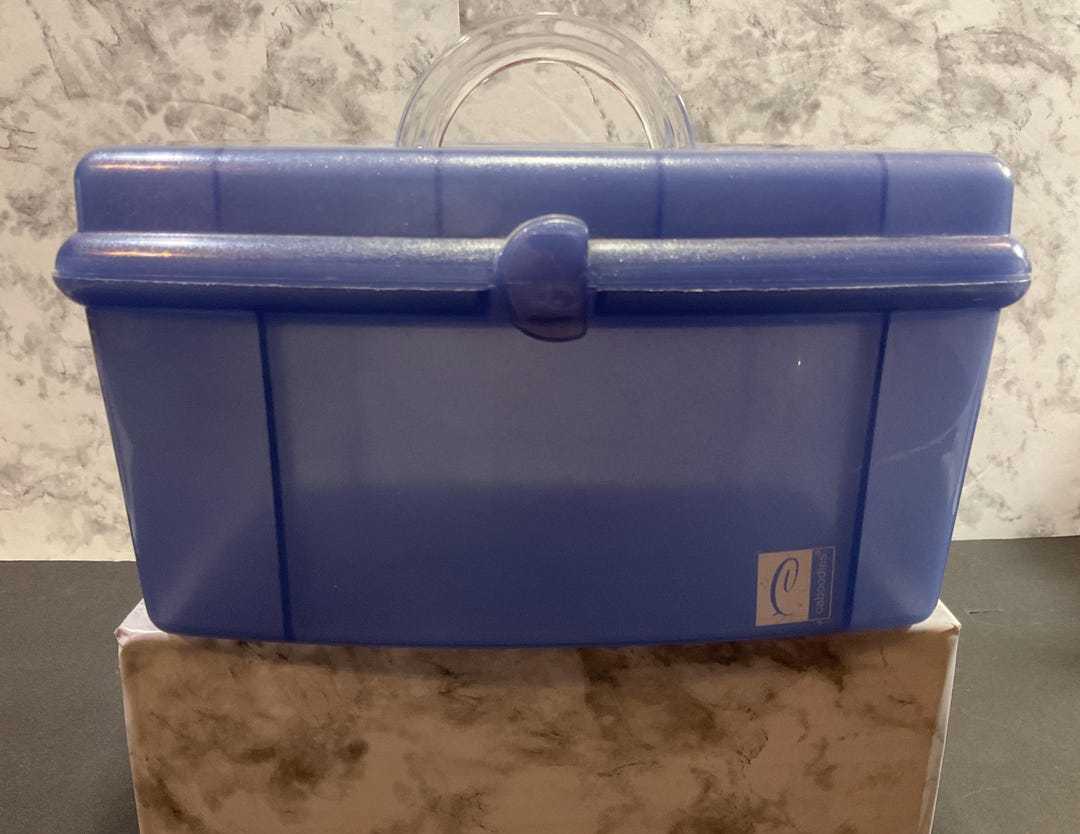 Vintage Caboodles Make up Case/glitter Purple Colors/small Caboodles ...