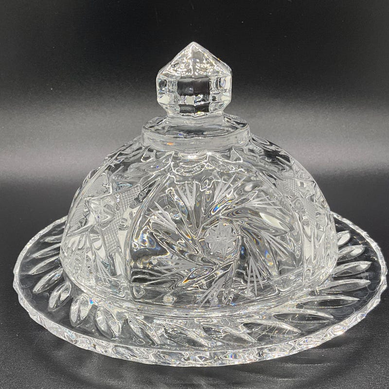 Crystal Butter Dish - Etsy