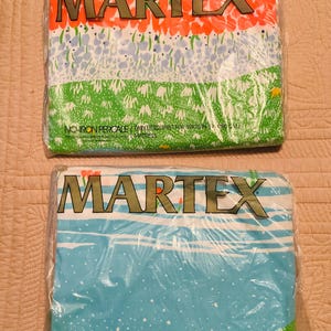 Vintage Martex Sheets/flat Sheets/queen Size/rare Find/spring Valley ...