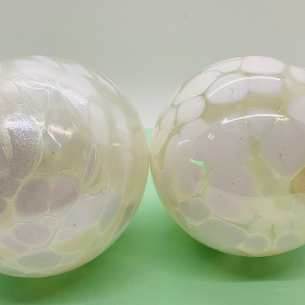 White Glass Globe - Etsy