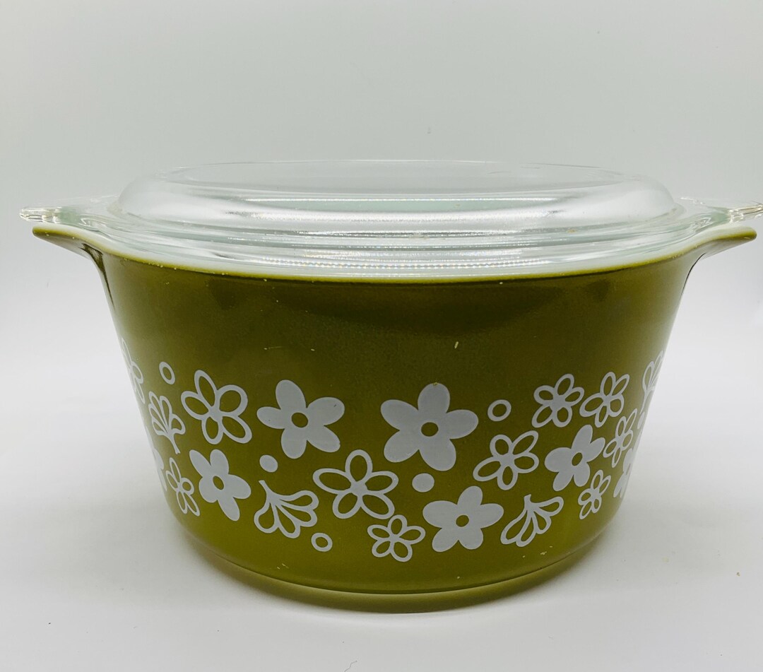 Vintage Pyrex Casserole Dish/one Quart/spring Blossom Pattern - Etsy