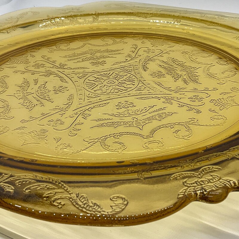 Vintage Glass Plates - Etsy