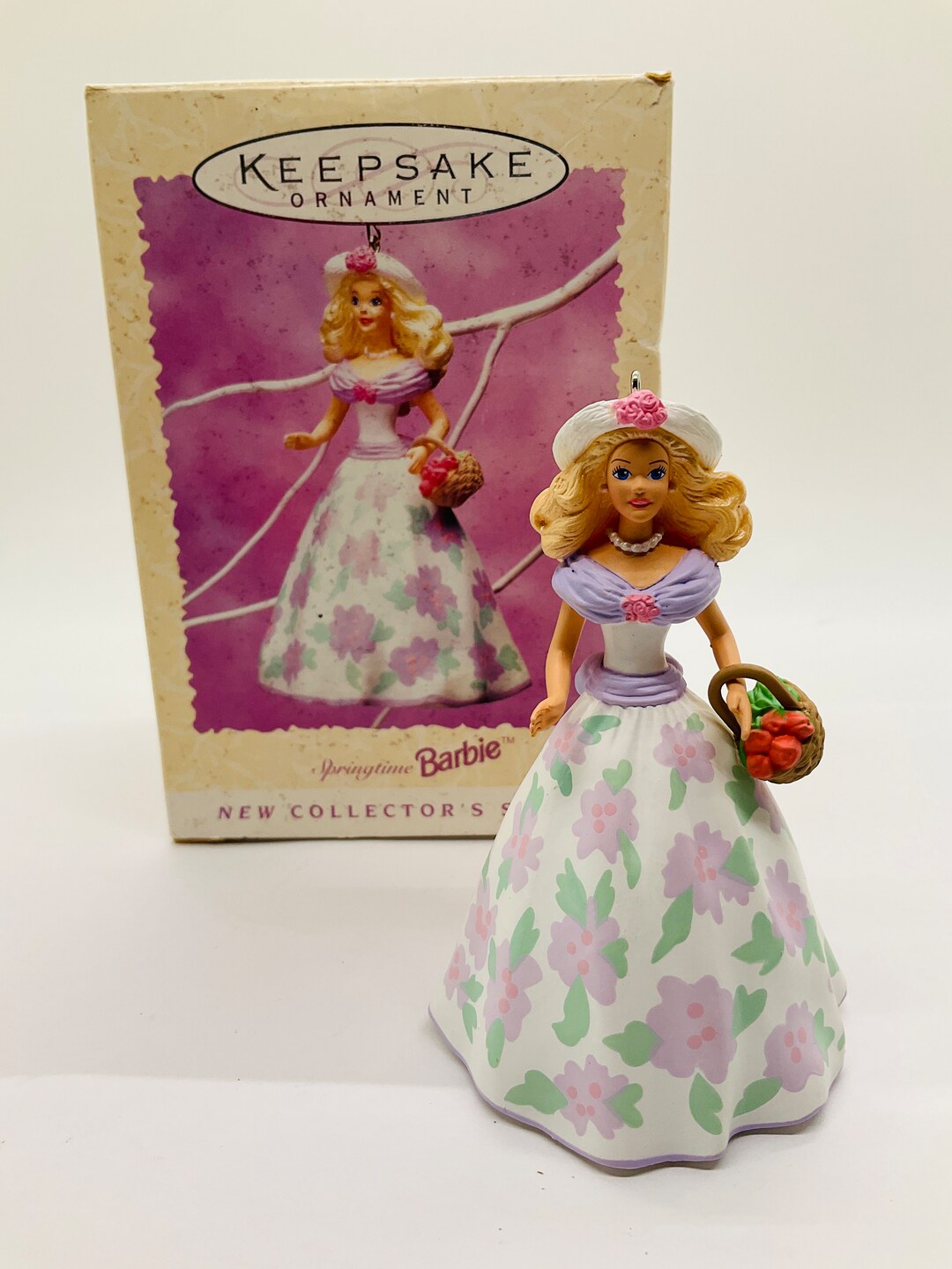 Barbie Ornament/ Hallmark Keepsakes/ Springtime Barbie/ Christmas Tree ...