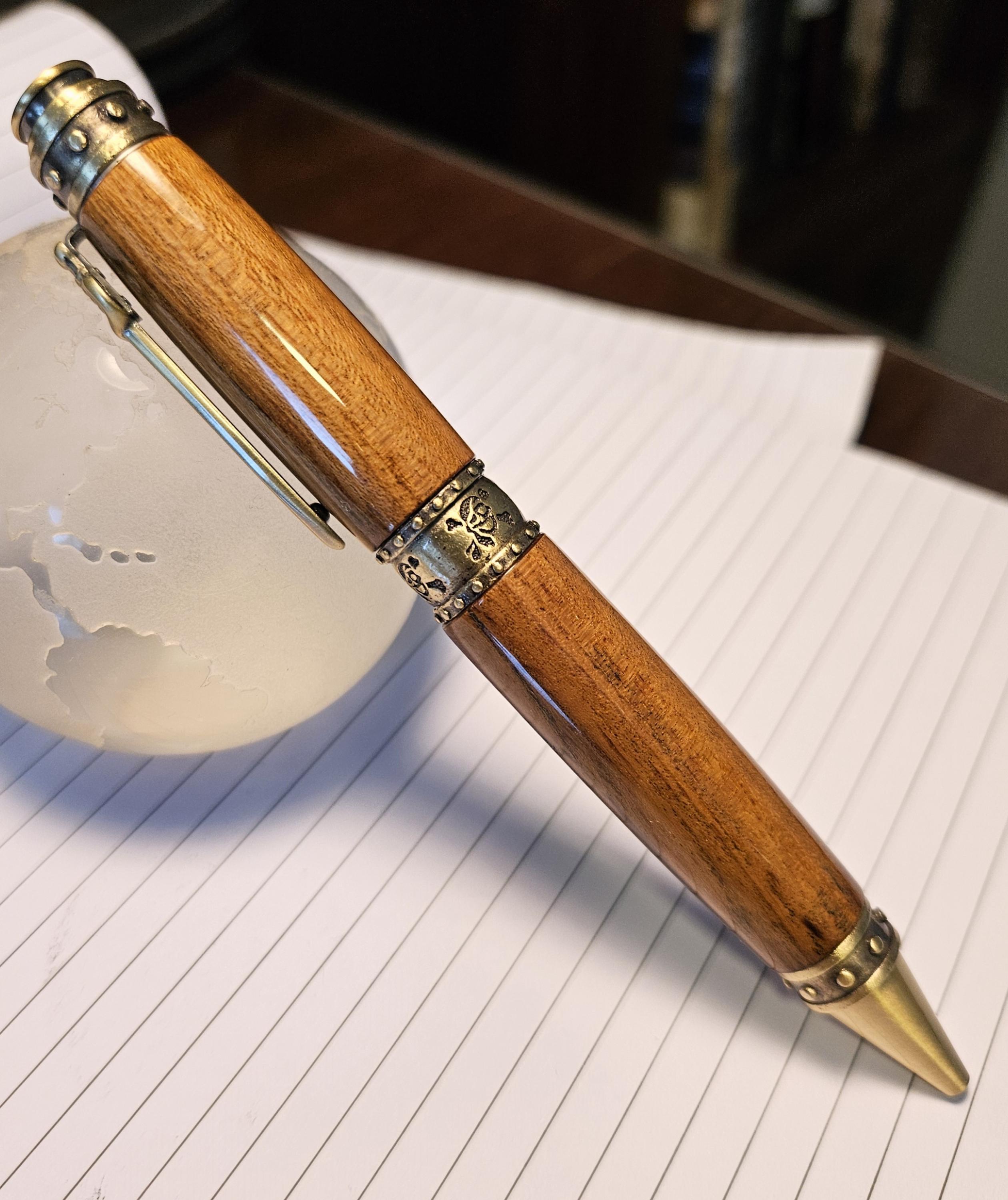 Pirate Pen - Ballpoint, Sailor, Teak, Boat Pen, Gift Pen, Handmade Pen ...