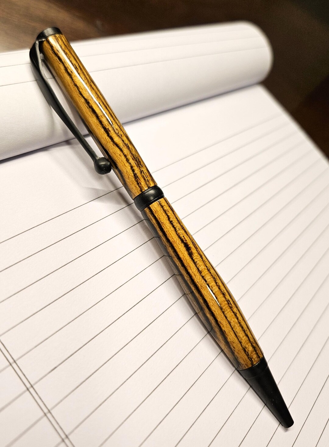 Exotic Wood Slimline Ballpoint Pen - Handmade, Custom, Unique ...