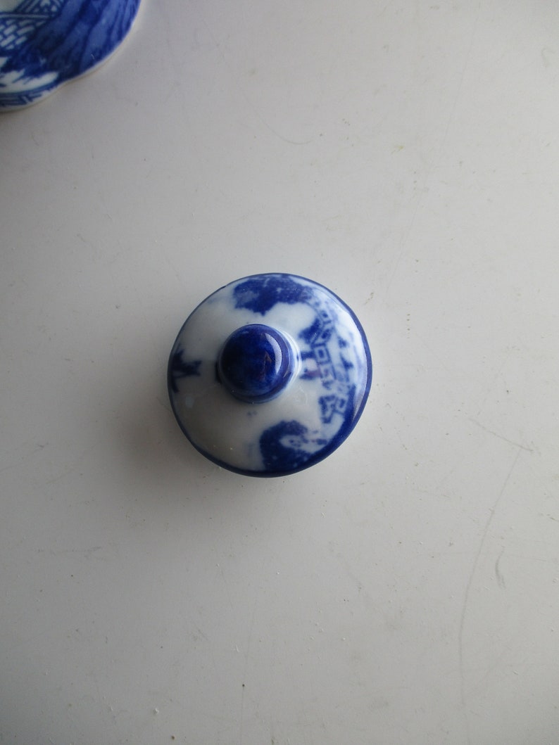 Victoria Ware Ironstone Teapot Flow Blue - Etsy