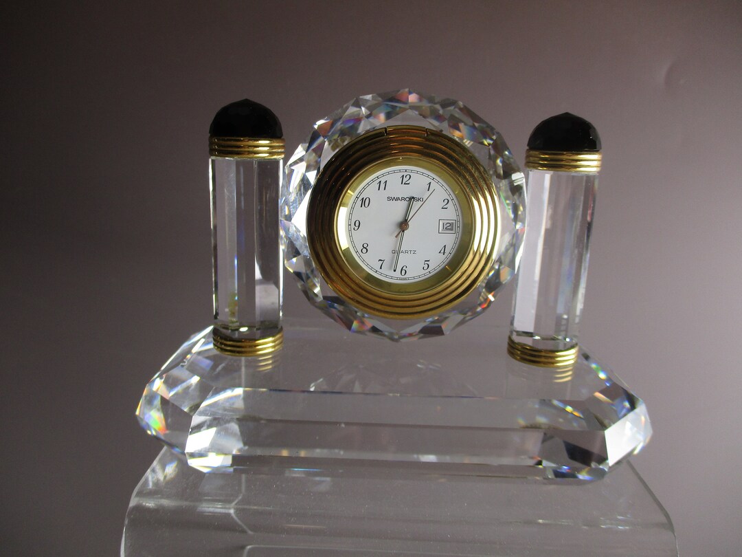 Swarovski - Belle Epoque Desk Clock - Etsy