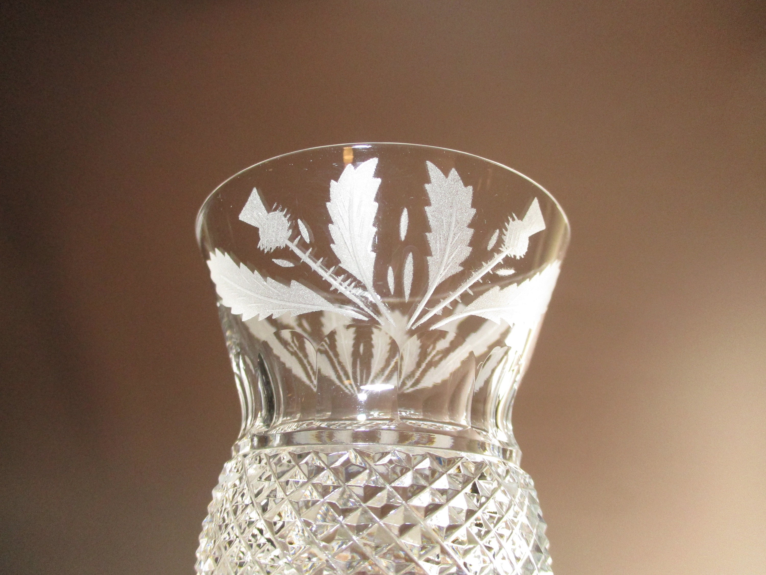Edinburgh Crystal Thistle Sherry Glass - Etsy