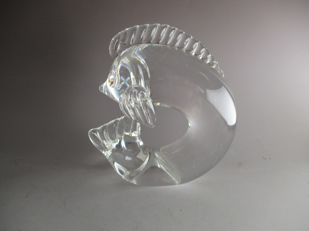 Steuben "leaping Dolphin" #7880 by George Thompson (1942) - Etsy