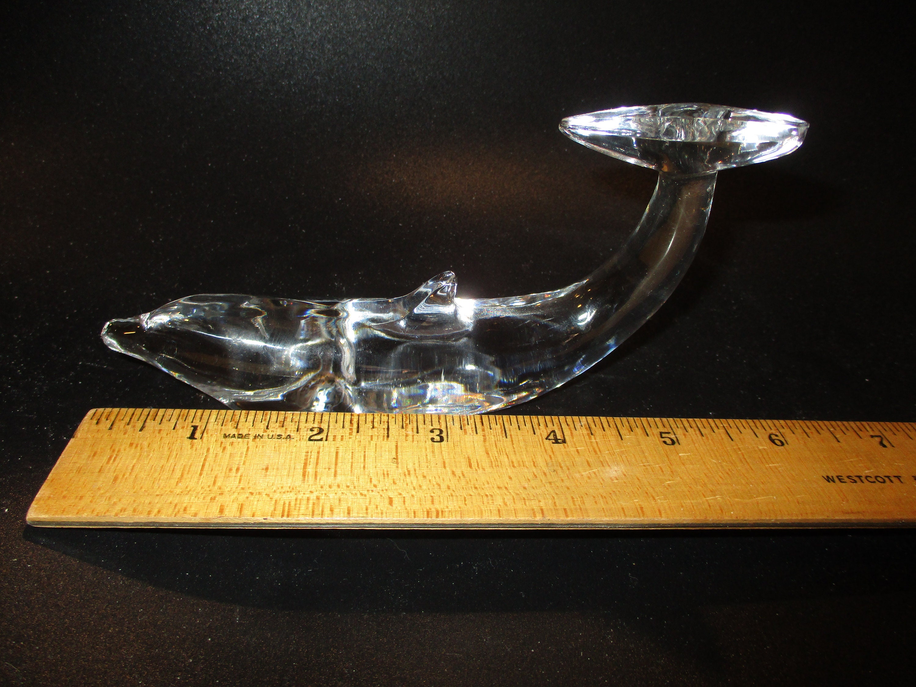 Baccarat Dolphin Playing Paperweight - Clear - Etsy