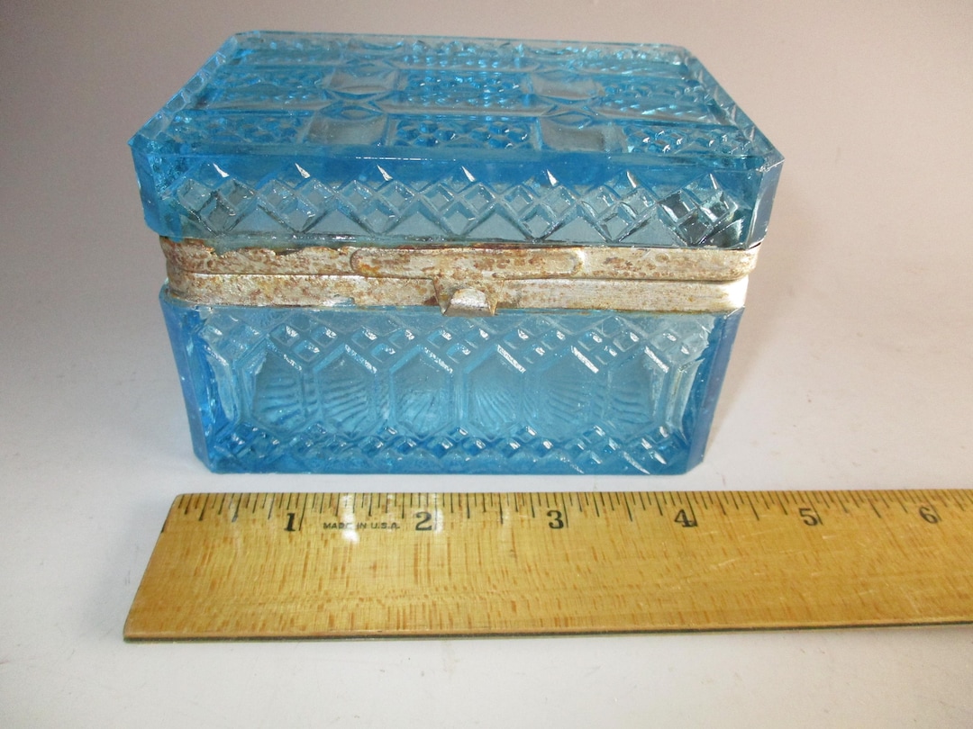 Imperial Russian Glass Tea Caddy Tea Box - Etsy