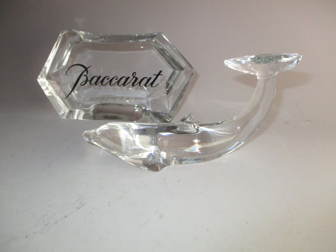 Baccarat Dolphin Playing Paperweight - Clear - Etsy