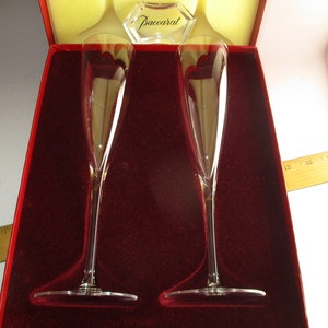 Baccarat Flutes Dom Pérignon - Pair - Etsy