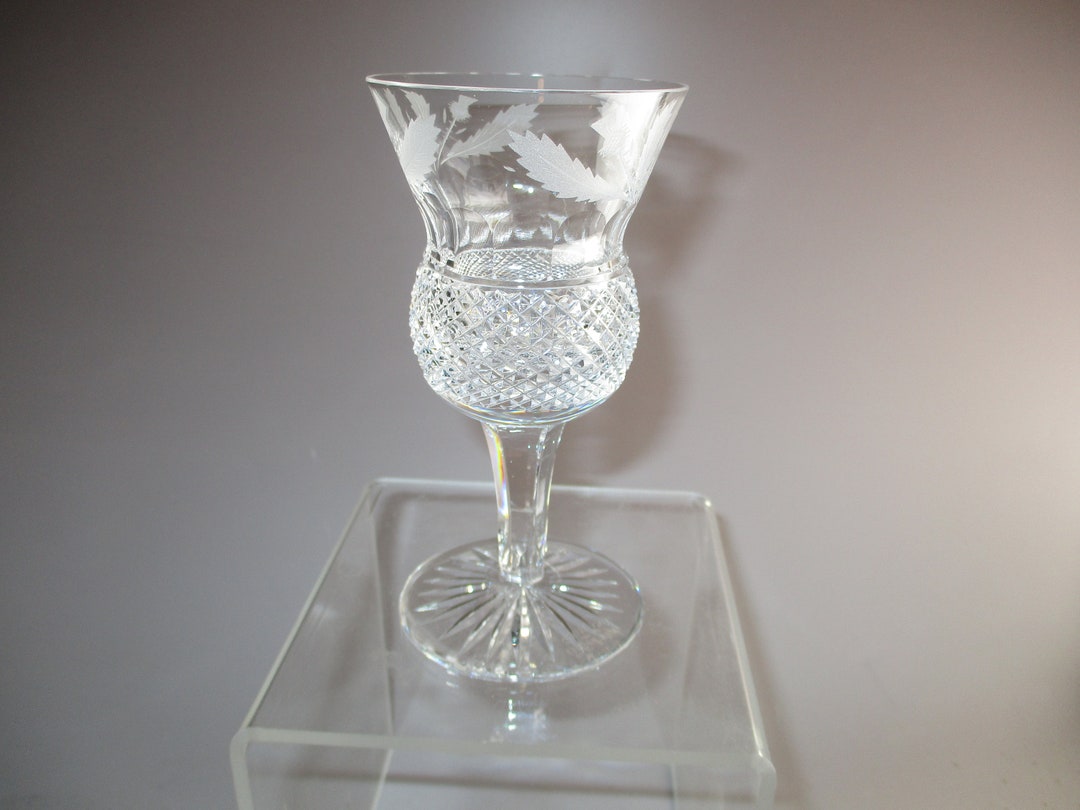 Edinburgh Crystal Thistle Sherry Glass - Etsy
