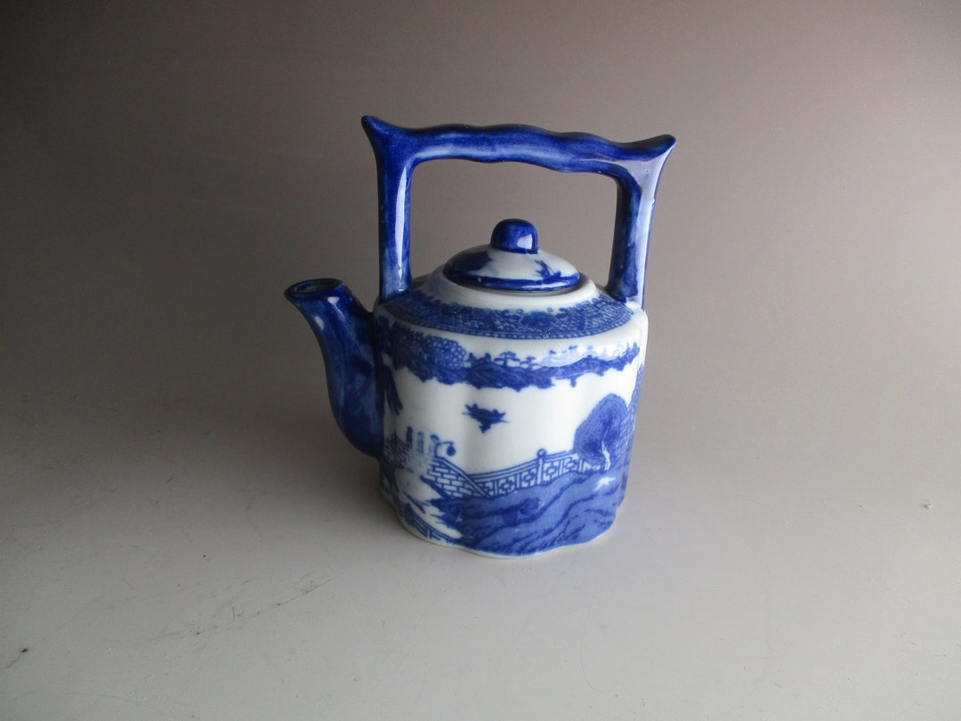 Victoria Ware Ironstone Teapot Flow Blue - Etsy