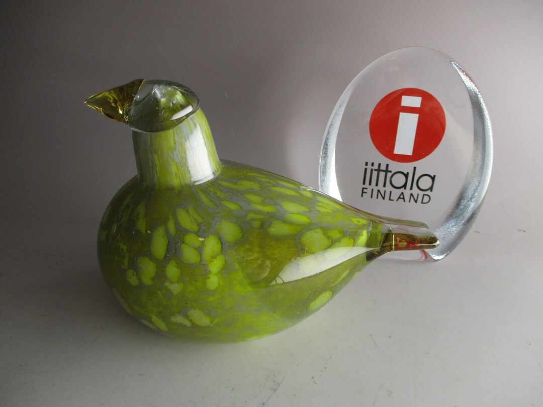 Iittala Nuutajarvi - Oiva Toikka Bird - Female Pine Grosbeak -2006 - Etsy