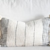 Small Lumbar Pillow Off-white and Gray Cute Lumbar Pillow Cover ...