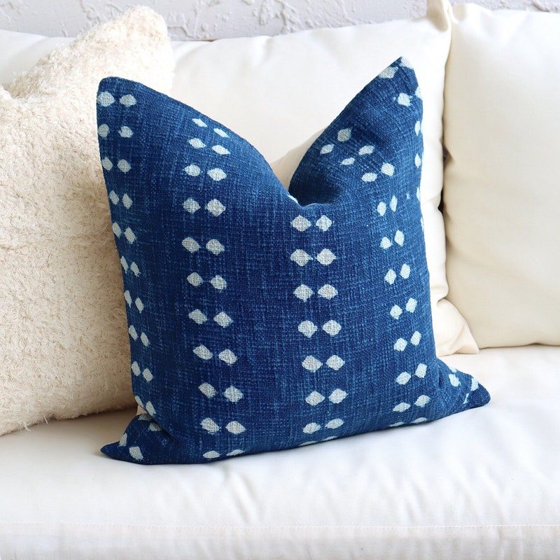 Bohemian Blue Sofa Throw - Etsy