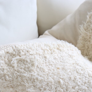 Large off White Throw Pillow Covers, Decorative Textured 20x20 and ...