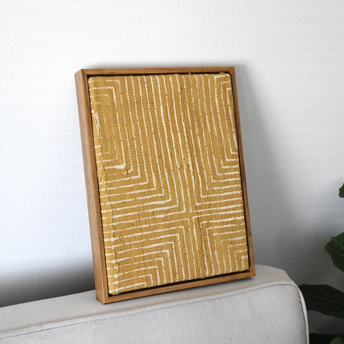 Authentic Mudcloth Wall Art, 9x11 Inch Wood Style Frame, Textile ...