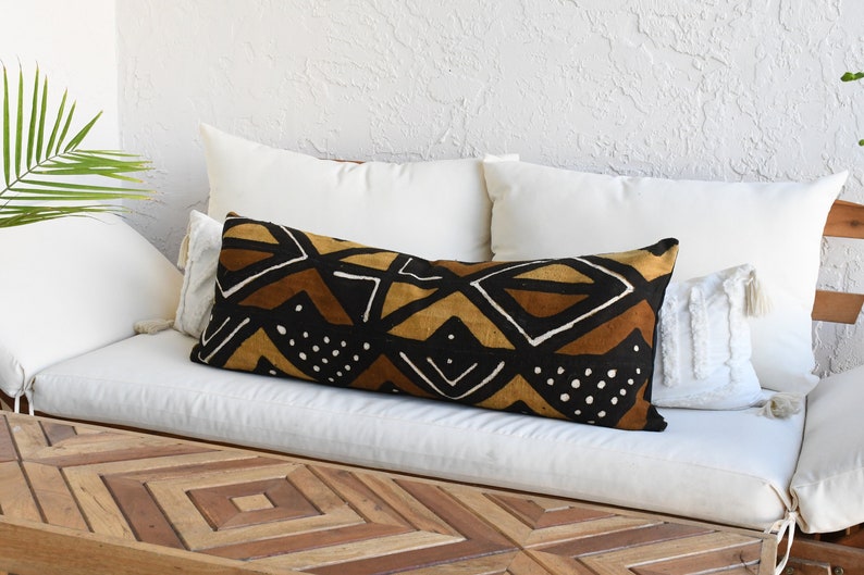 Handmade African Mud Cloth Pillow Cover | Multi-color Mud Cloth ...