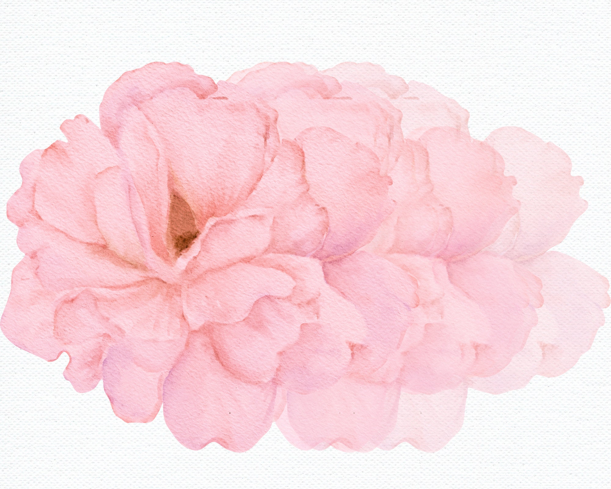 Pink Watercolor Flowers Printable Artwork - Etsy
