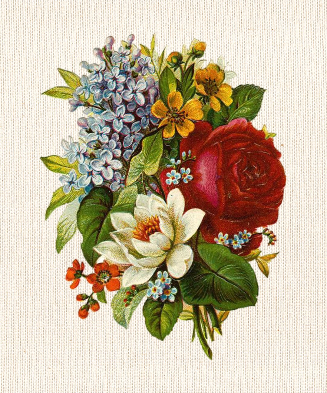 Vintage Flowers Printable Artwork - Etsy