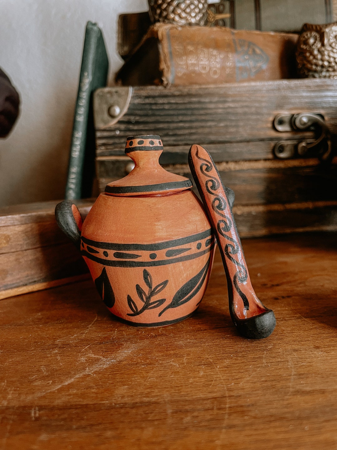 Mini Greek Style Ceramic Pot - Etsy