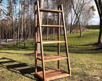 Live Edge Wood Bookcase - Etsy