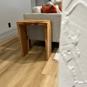 Modern End Table / Side Table / Accent Table / Waterfall Table / Coffee ...