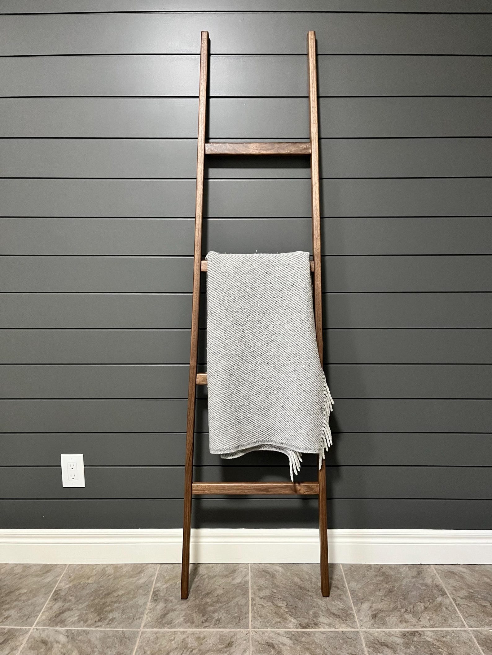 Blanket Ladder / Modern Blanket Ladder / Farmhouse Blanket Ladder / 72 ...