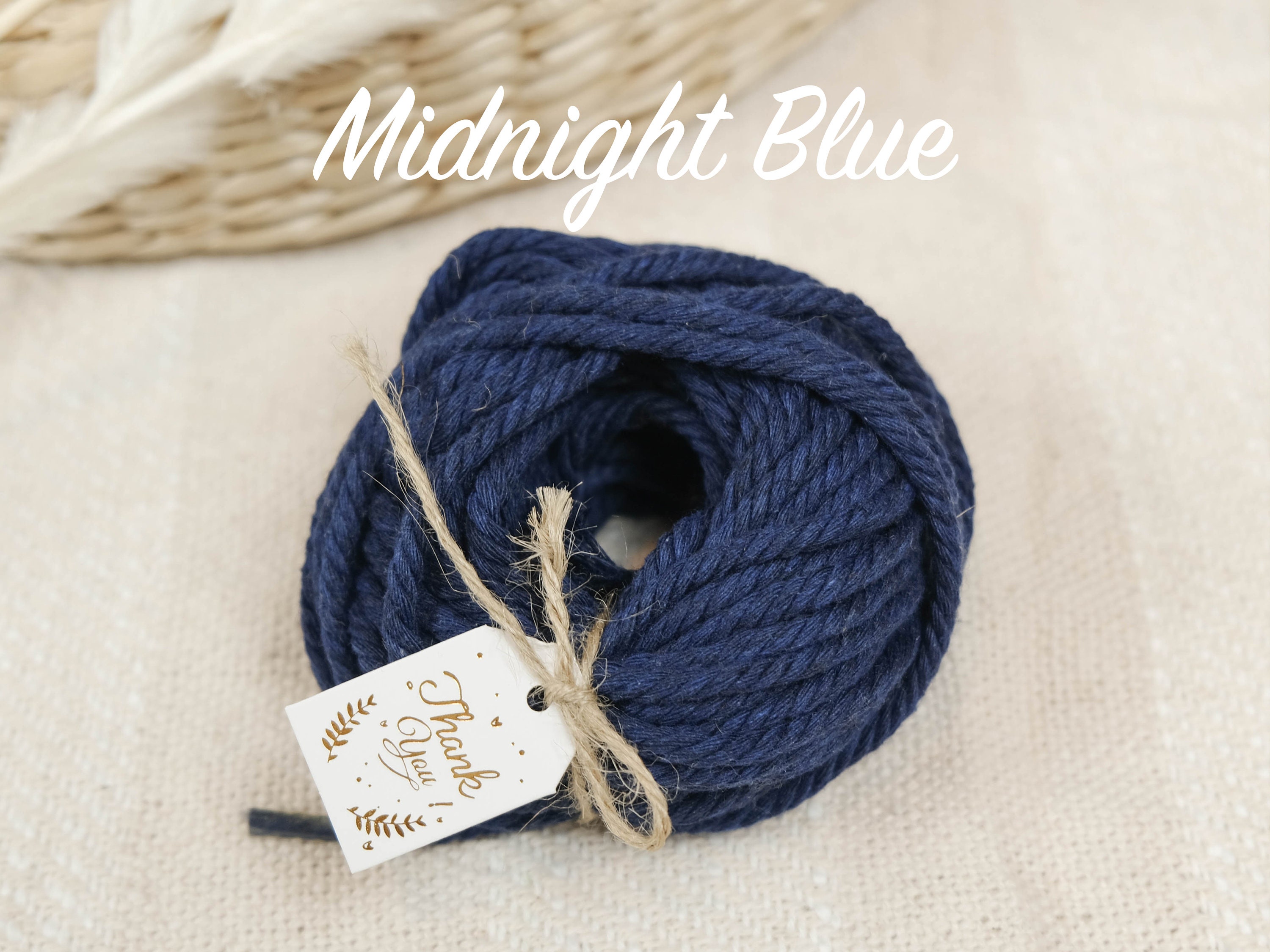 4mm Macrame Cord 3strand rope Triple Strand Cotton Strings | Etsy