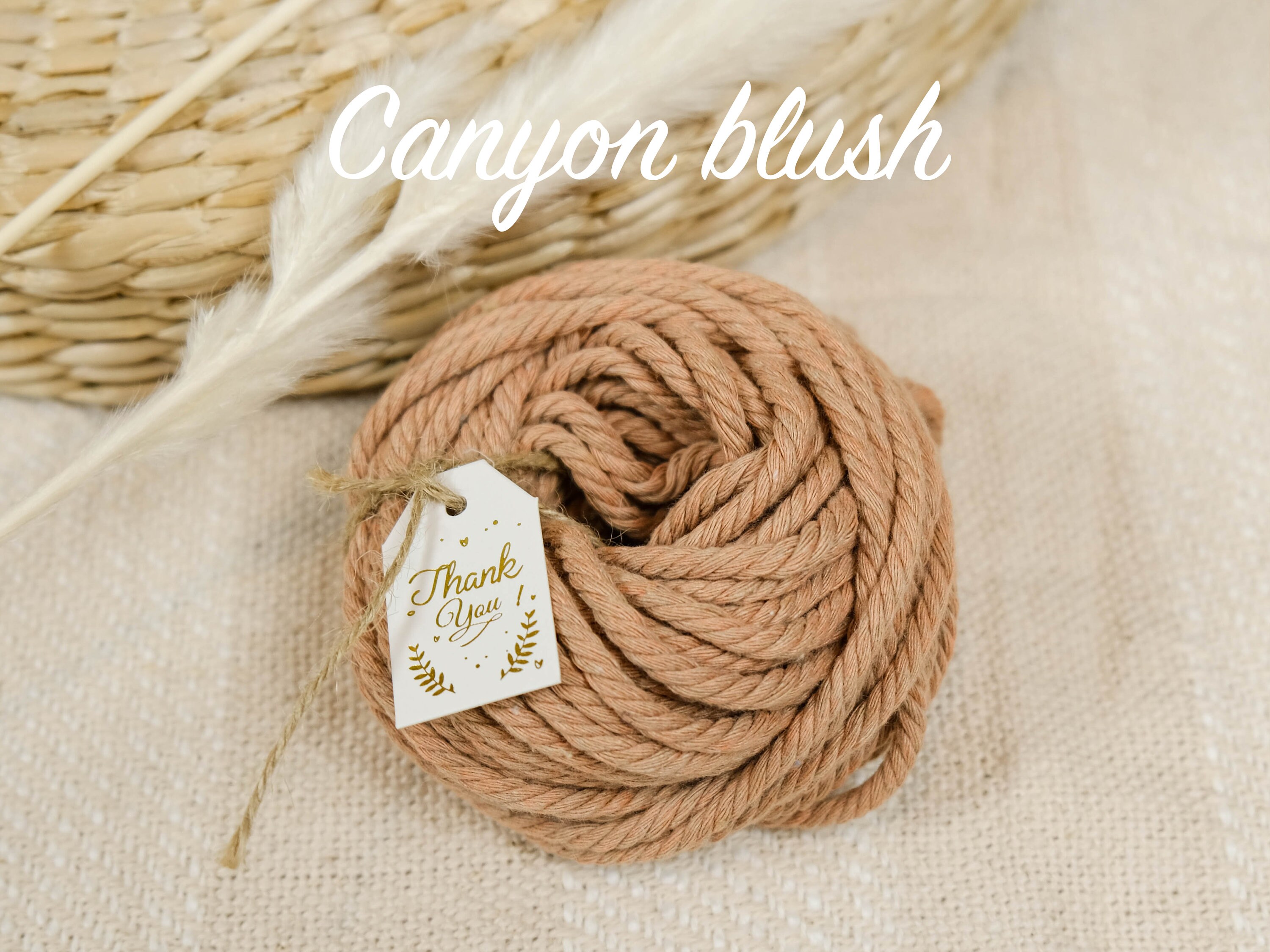 4mm Macrame Cord 3strand rope Triple Strand Cotton Strings | Etsy