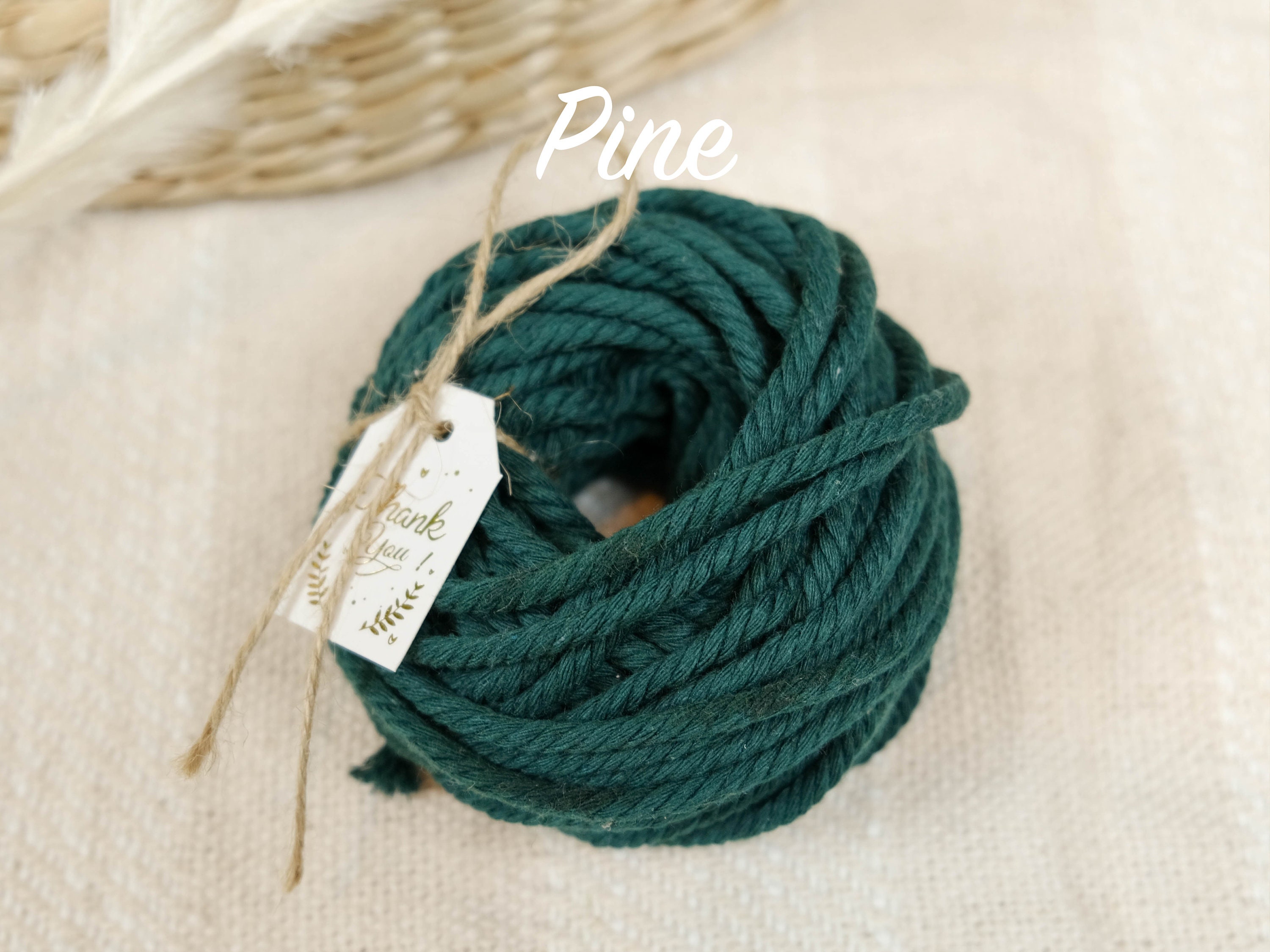 4mm Macrame Cord 3strand rope Triple Strand Cotton Strings | Etsy