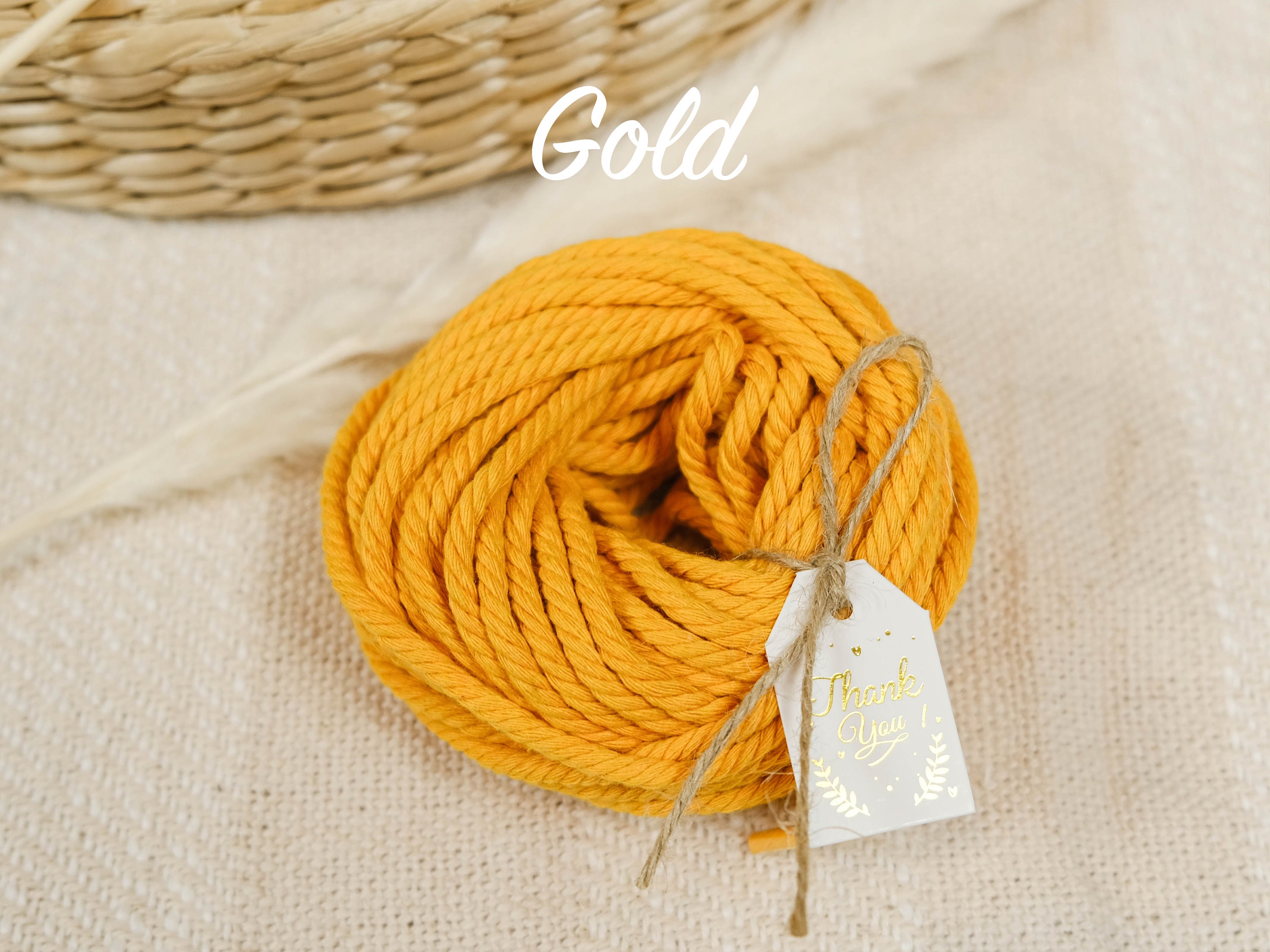 4mm Macrame Cord 3strand rope Triple Strand Cotton Strings | Etsy