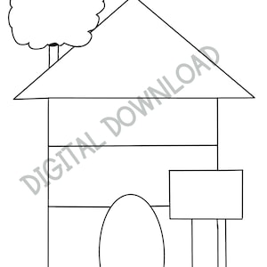 DBT House Worksheet With Instruction Page - Etsy