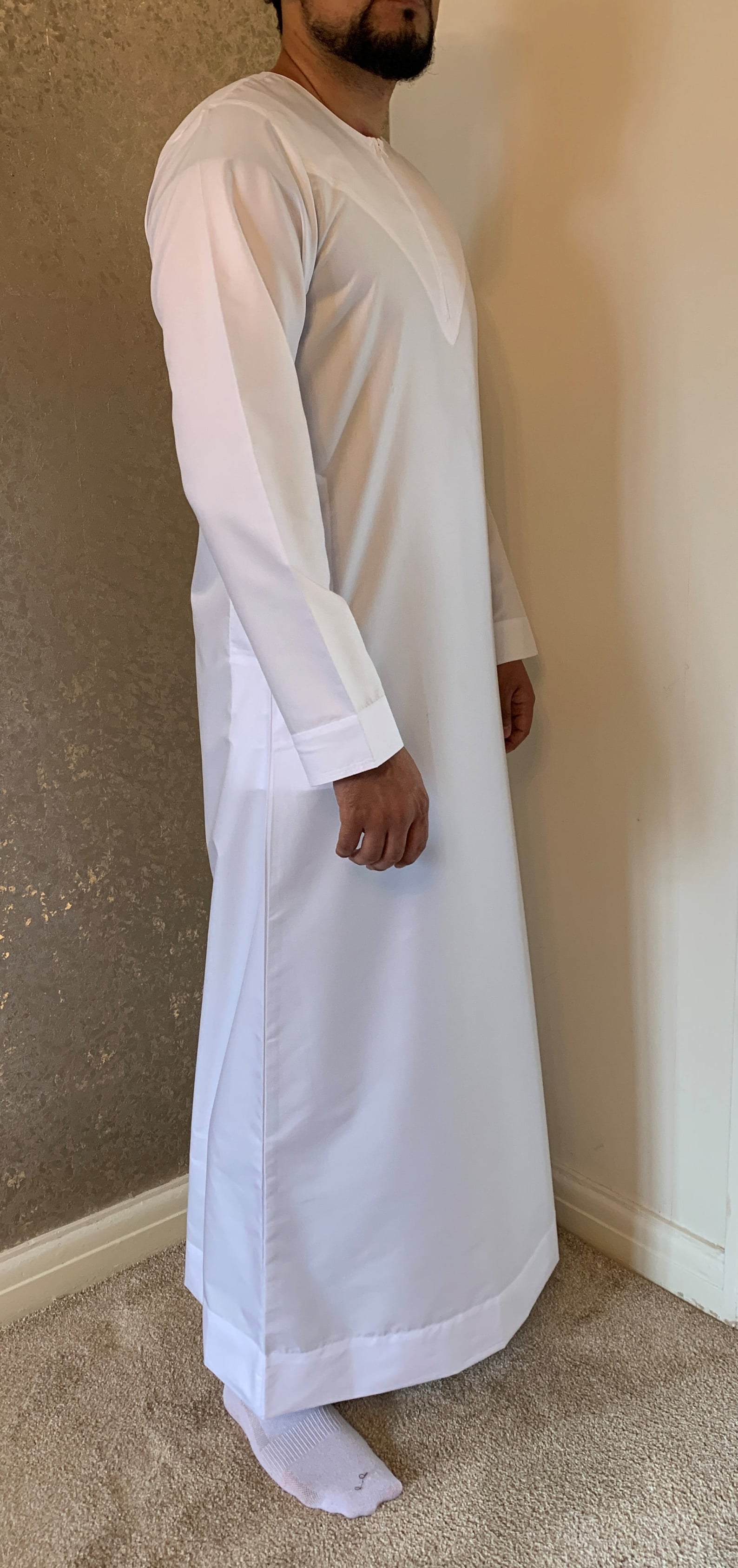 Mens White Thobe Islamic Jubba UAE Arab Qatar Saudi Oman - Etsy UK