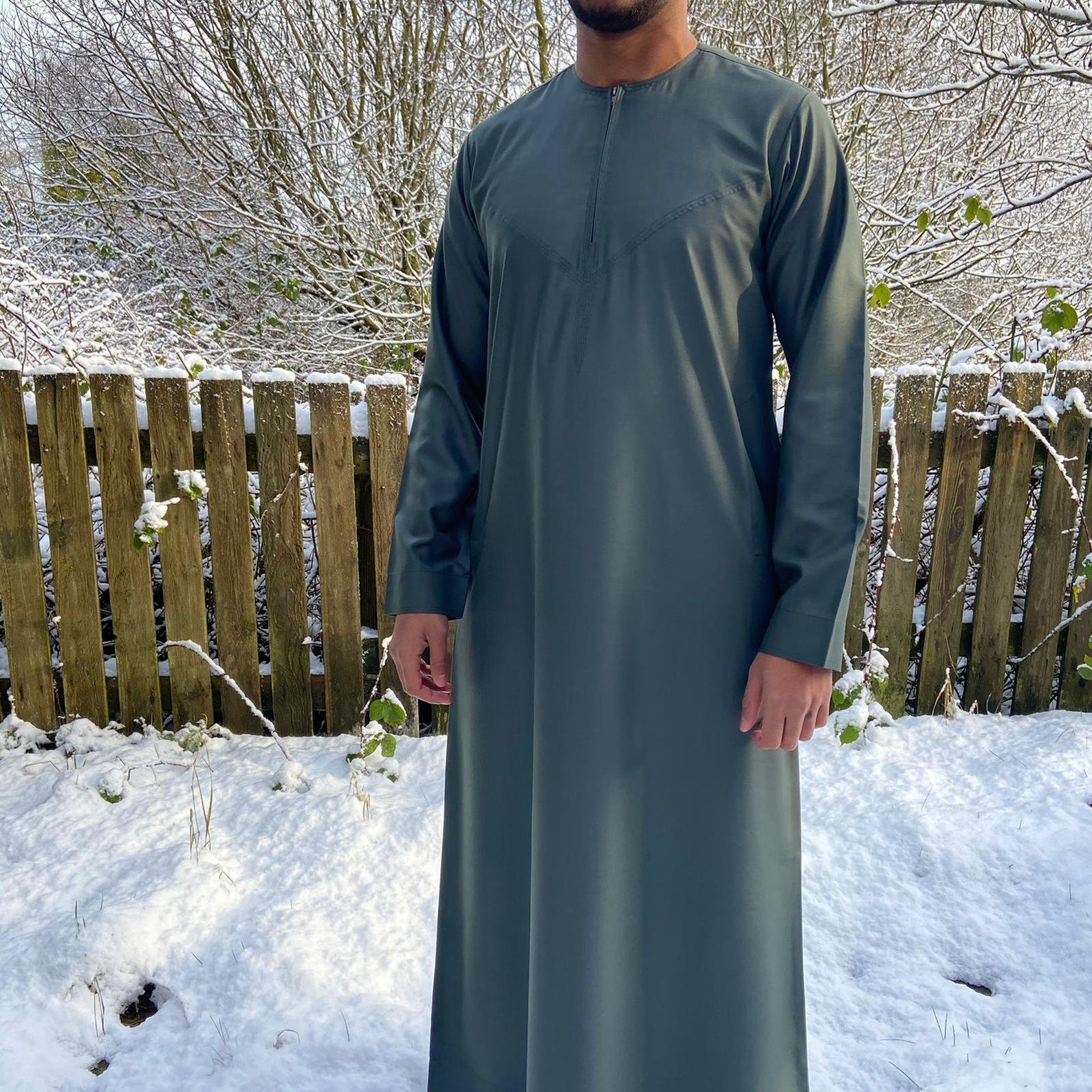 Mens Forest Green Thobe Islamic Jubba UAE Arab Qatar Saudi - Etsy UK