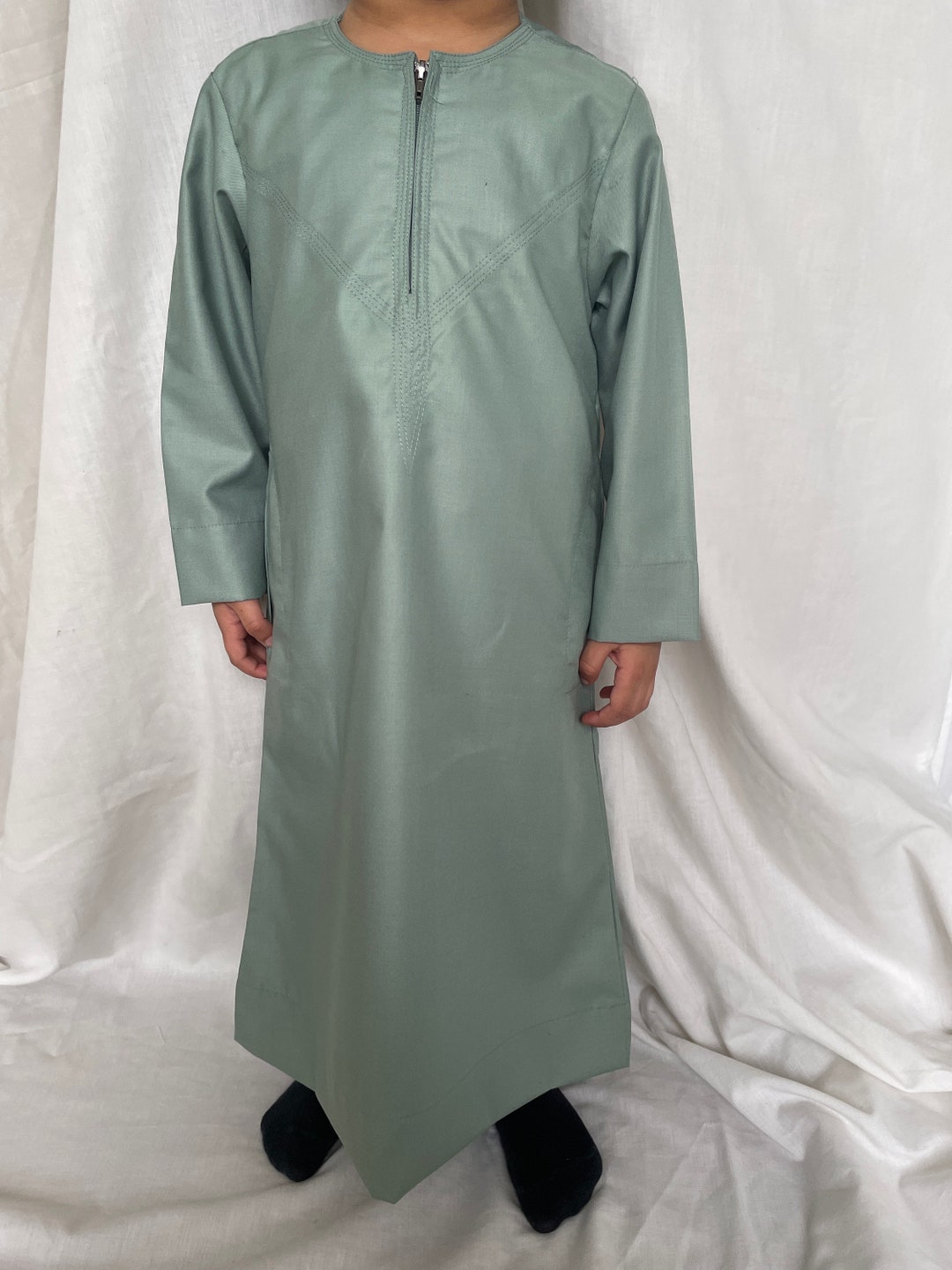 Toddlers Mint Thobe Islamic Jubba UAE Arab Qatar - Etsy