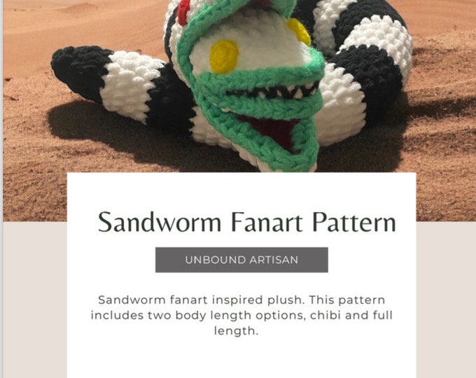 PATTERN, 4ft Sandworm Crochet PATTERN, Crochet Sandworm PATTERN - Etsy